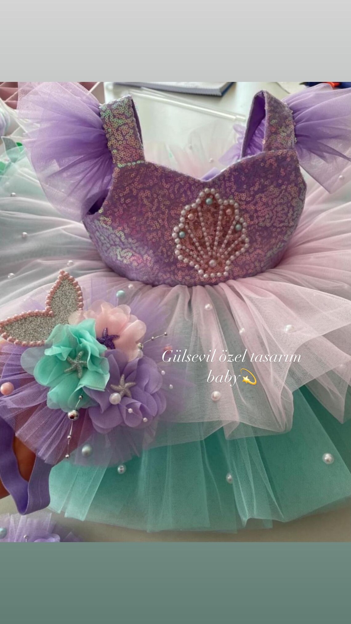 Green Mermaid Dress: Sequin Bodice, Tulle Skirt, Birthday Costume - Etsy