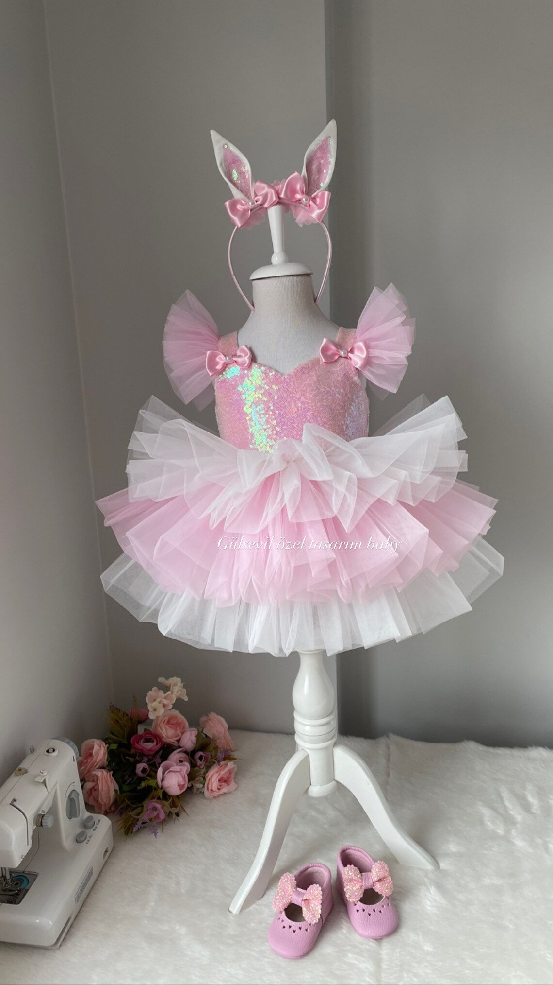 Bunny Themed Baby Dress/baby Dress/baby Girl Bunny Dress/bunny - Etsy