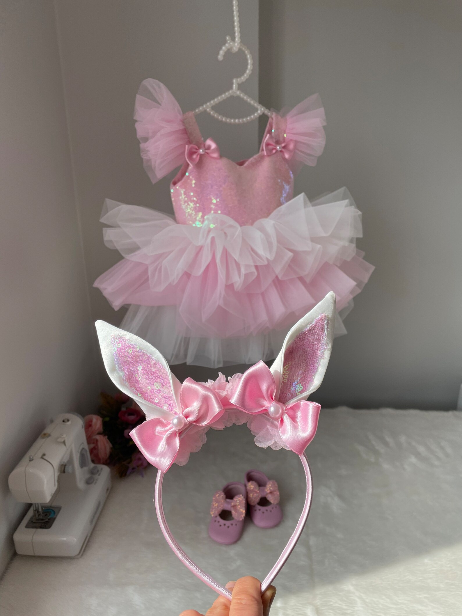 Bunny Themed Baby Dress/baby Dress/baby Girl Bunny Dress/bunny - Etsy