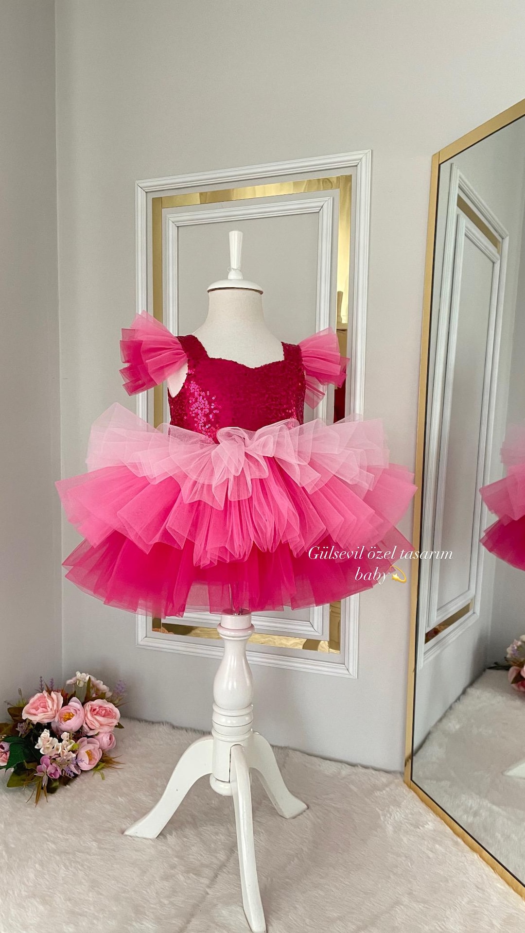 Fuchsia Dress,fuchsia Baby Dress,fushıa Tutu Dress, Baby Girl Dress for ...