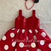 Minni Mause Dressminnie Mouse Costume Red Dressred Minnie - Etsy