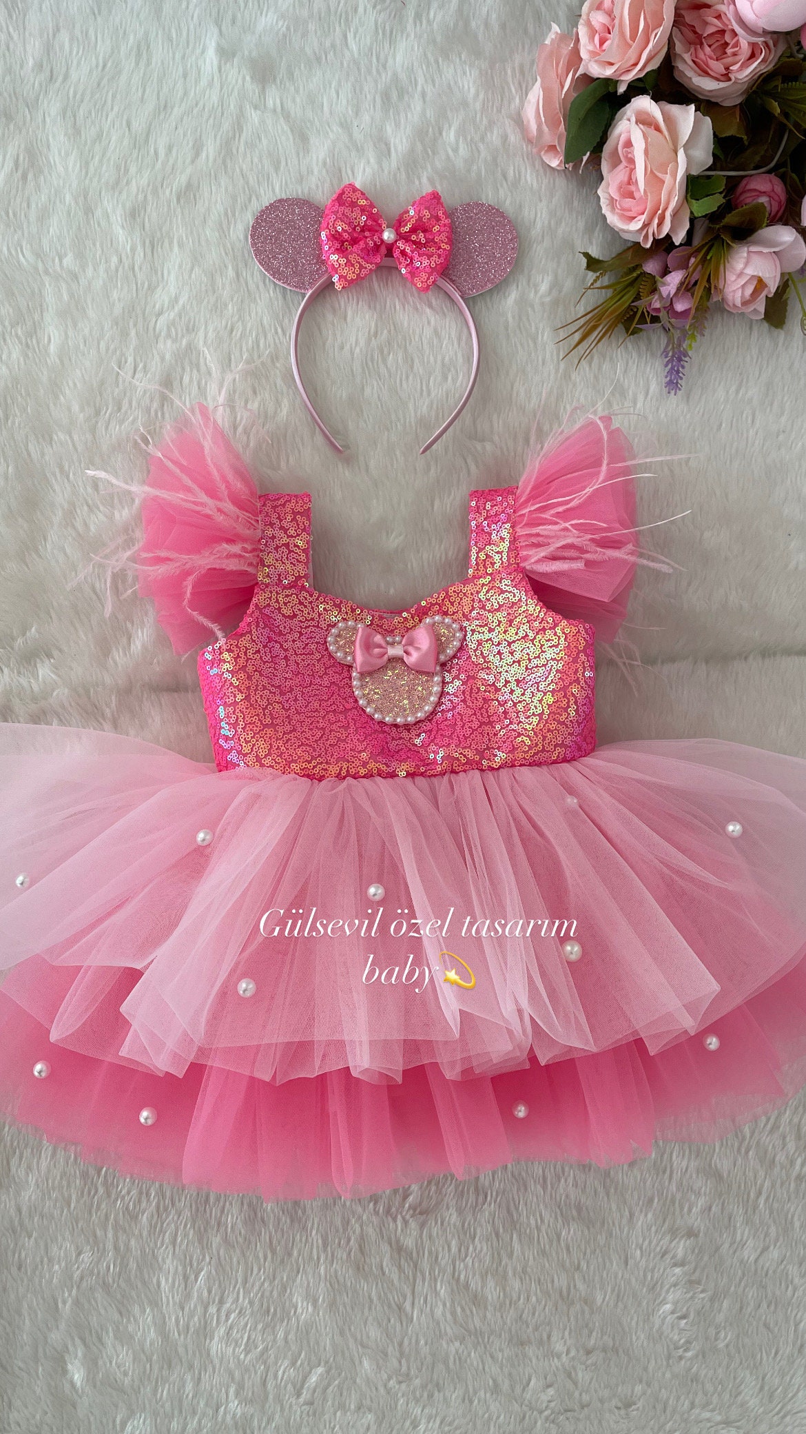 Handmade Hot Pink Minnie Mouse Tulle Dress: Costume Photo Shoot - Etsy
