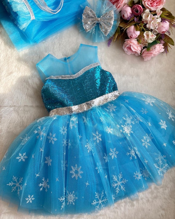 Elsa Costume Elsa Dress Baby Girl Dress Special Occasion - Etsy