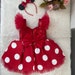 Minni Mause Dressminnie Mouse Costume Red Dressred Minnie - Etsy