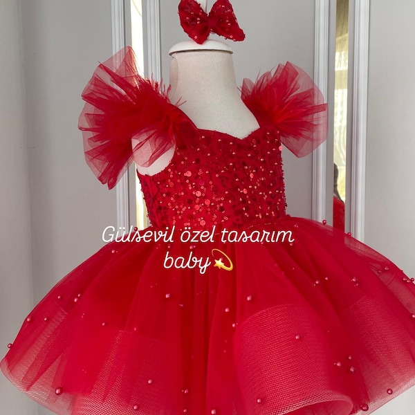 Red Baby Dress - Etsy