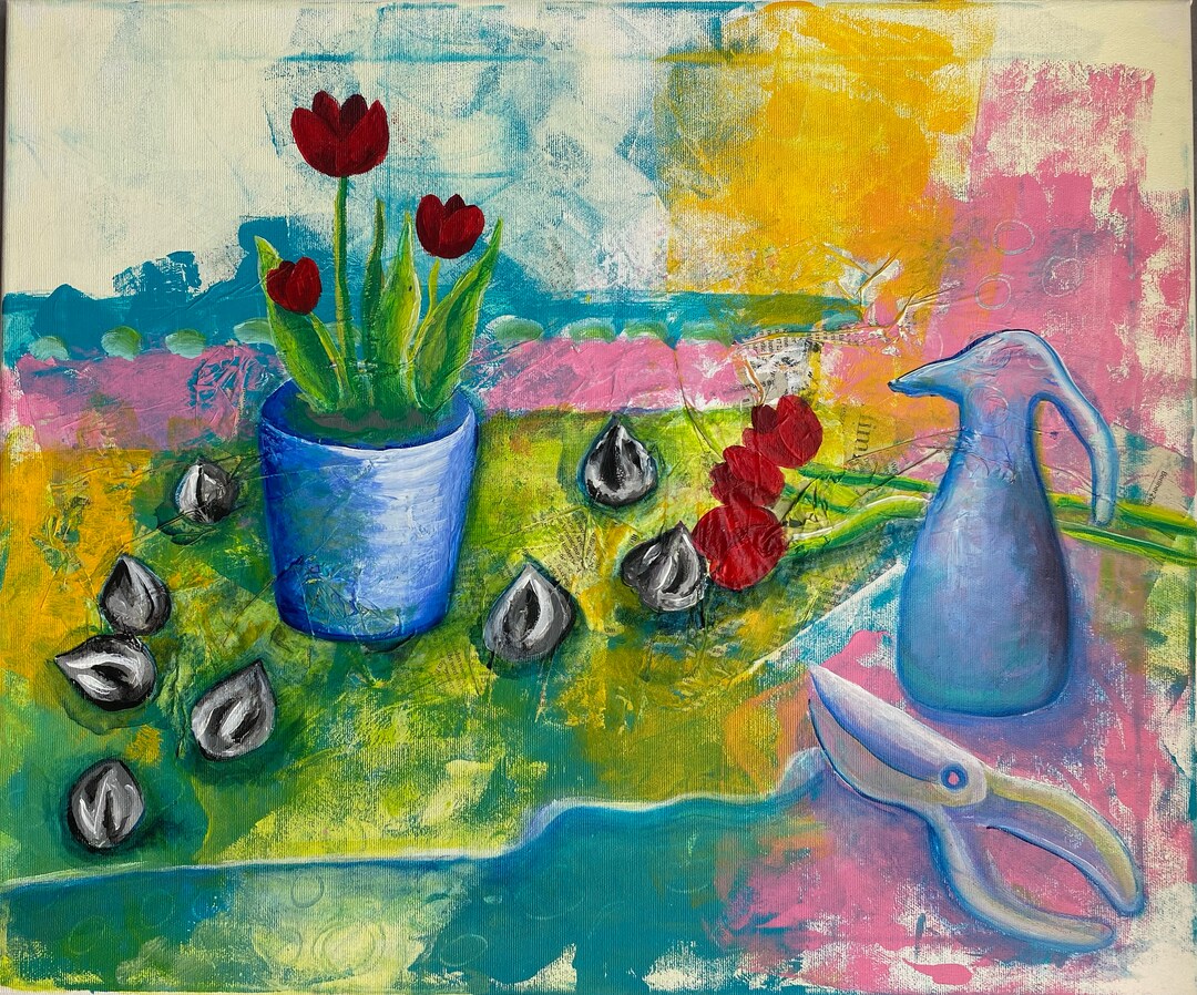 A Casual Situation Original Acrylic Painting - Etsy
