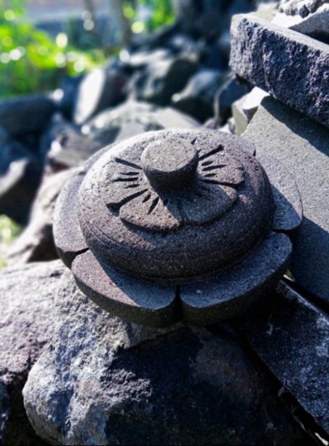 Handicrafts Real Stone Mortar and Mortar Cover With Floral - Etsy