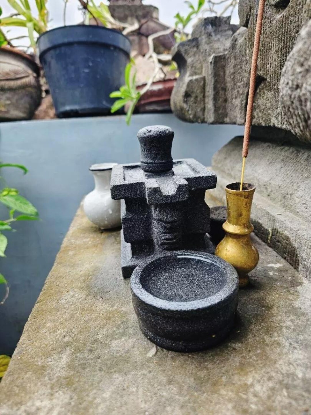 Handmade Lingam Yoni Shiva Stone Statue 6inch. Lingam Stone Unique Gift ...