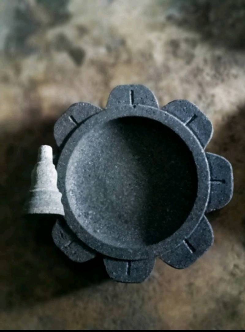 Handicrafts Real Stone Mortar and Mortar Cover With Floral - Etsy