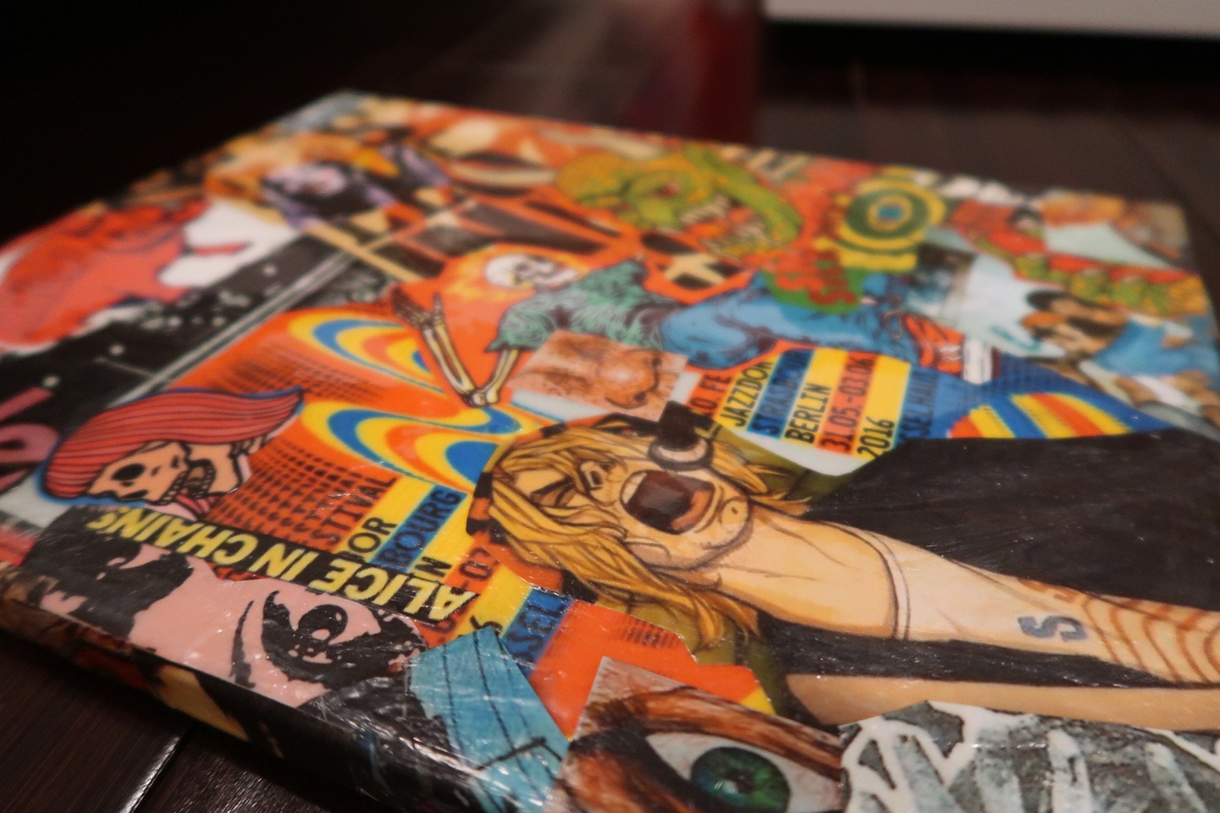 Rockstar paper Mashe Canvas Painting 11 X 14 - Etsy UK