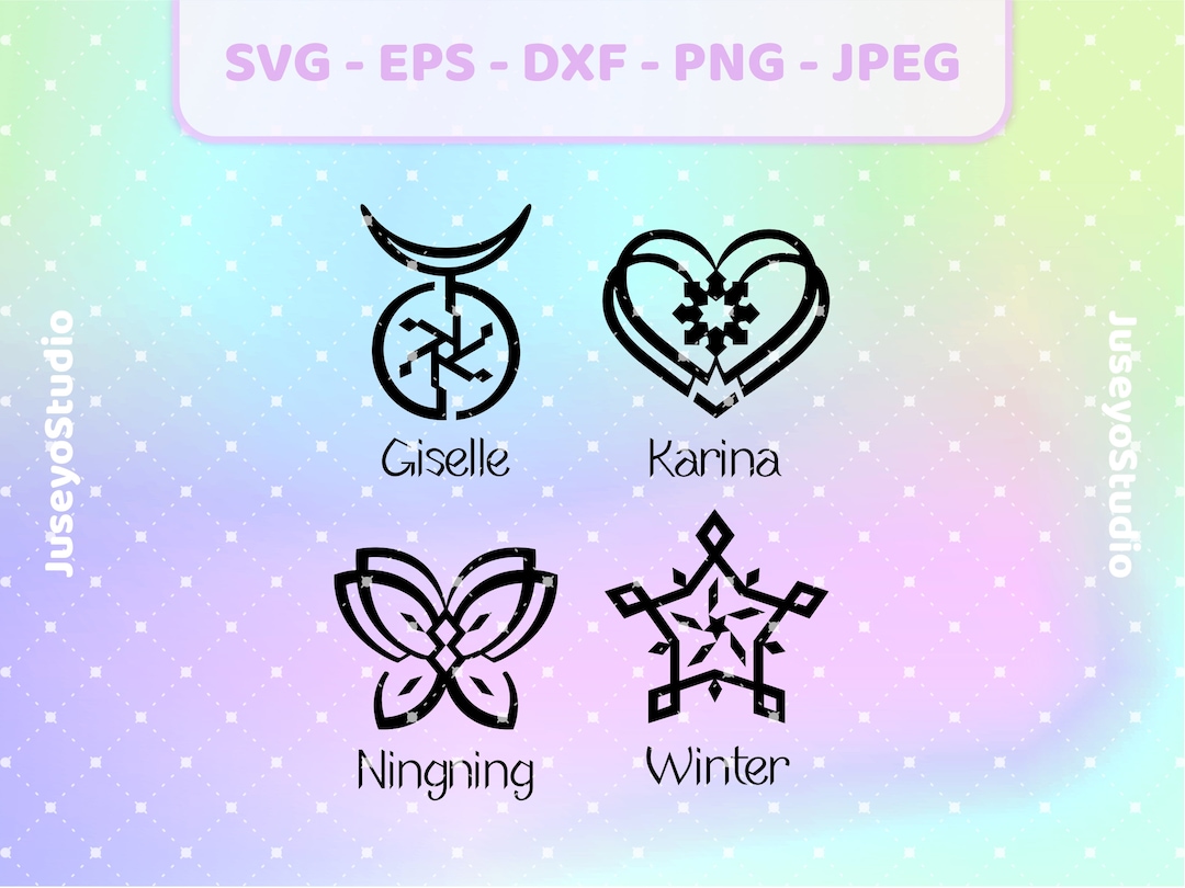 Aespa Symbols K-pop Svg Png, Jpg, Eps, Dxf Aespa Winter, Karina ...
