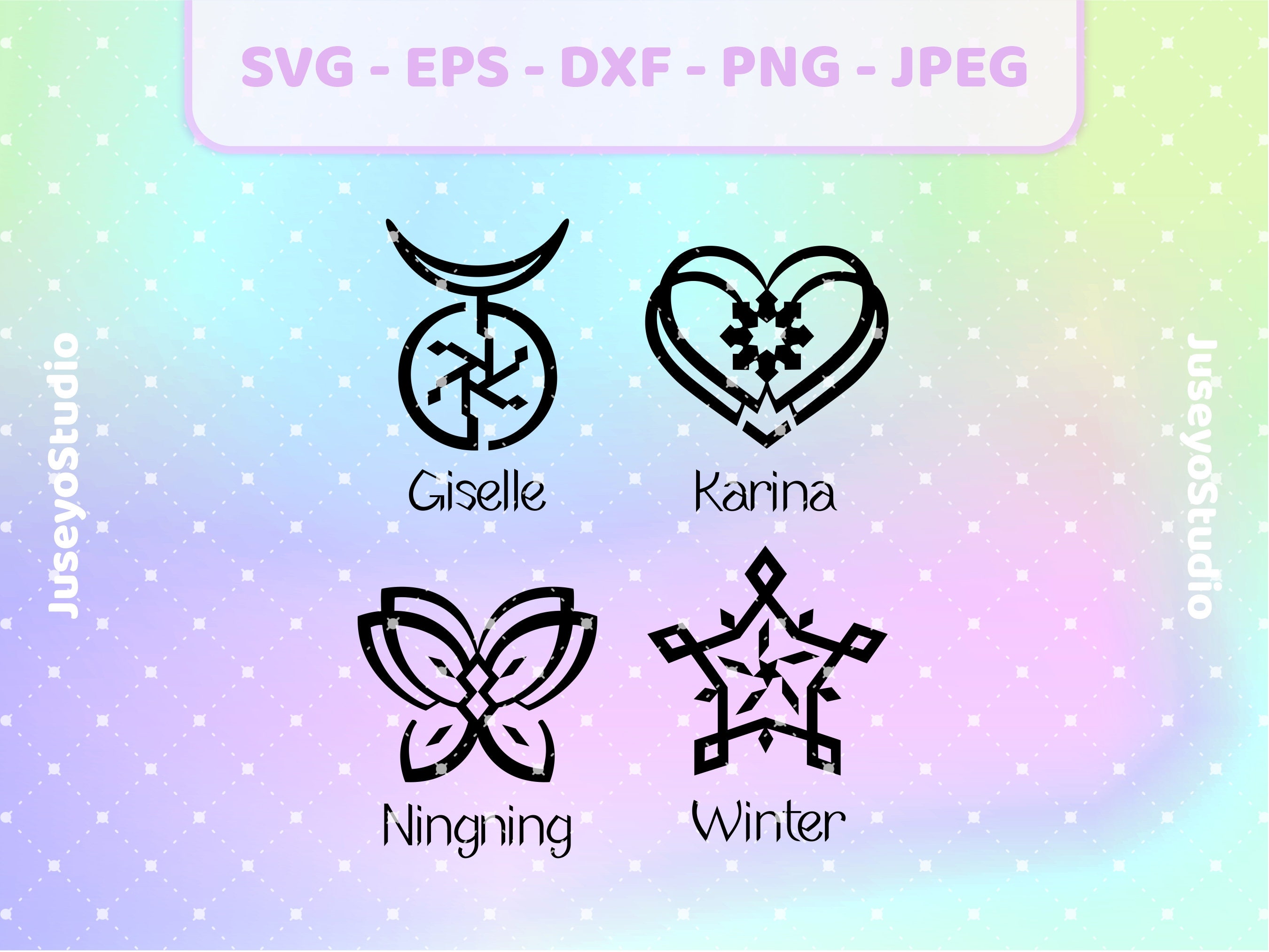 Kpop Symbols Aespa Supernova Symbols K Pop Svg | Png, Jpg, Eps, Dxf