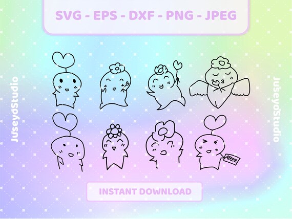 Hehetmon Ateez Yeosang k-pop svg / png jpg eps dxf / - Etsy España