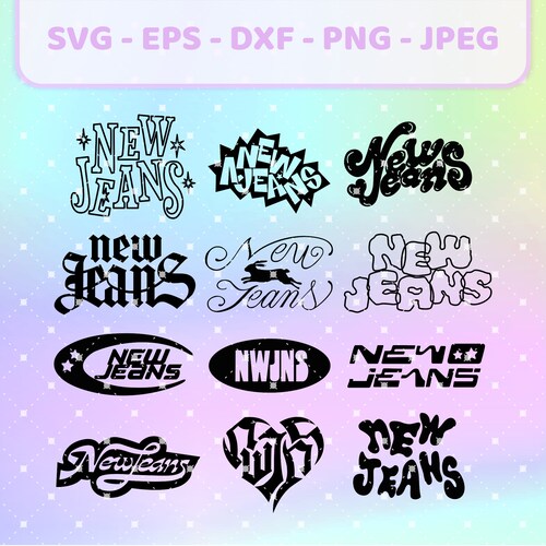 Buy NEWJEANS NWJNS Logo Set K-pop Svg Png Jpg Eps Dxf Online in India - Etsy