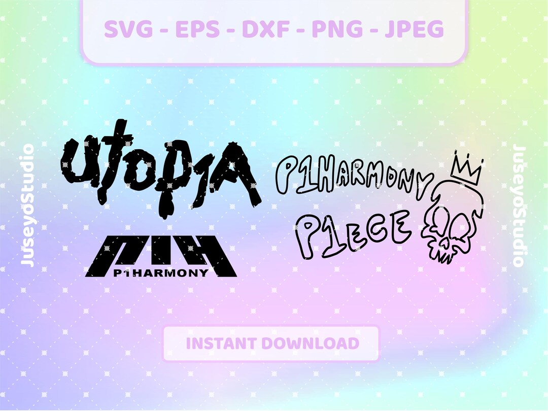 P1HARMONY P1ECE P1H Piwon Utop1a Tour Logo K-pop Svg | Png, Jpg, Eps ...