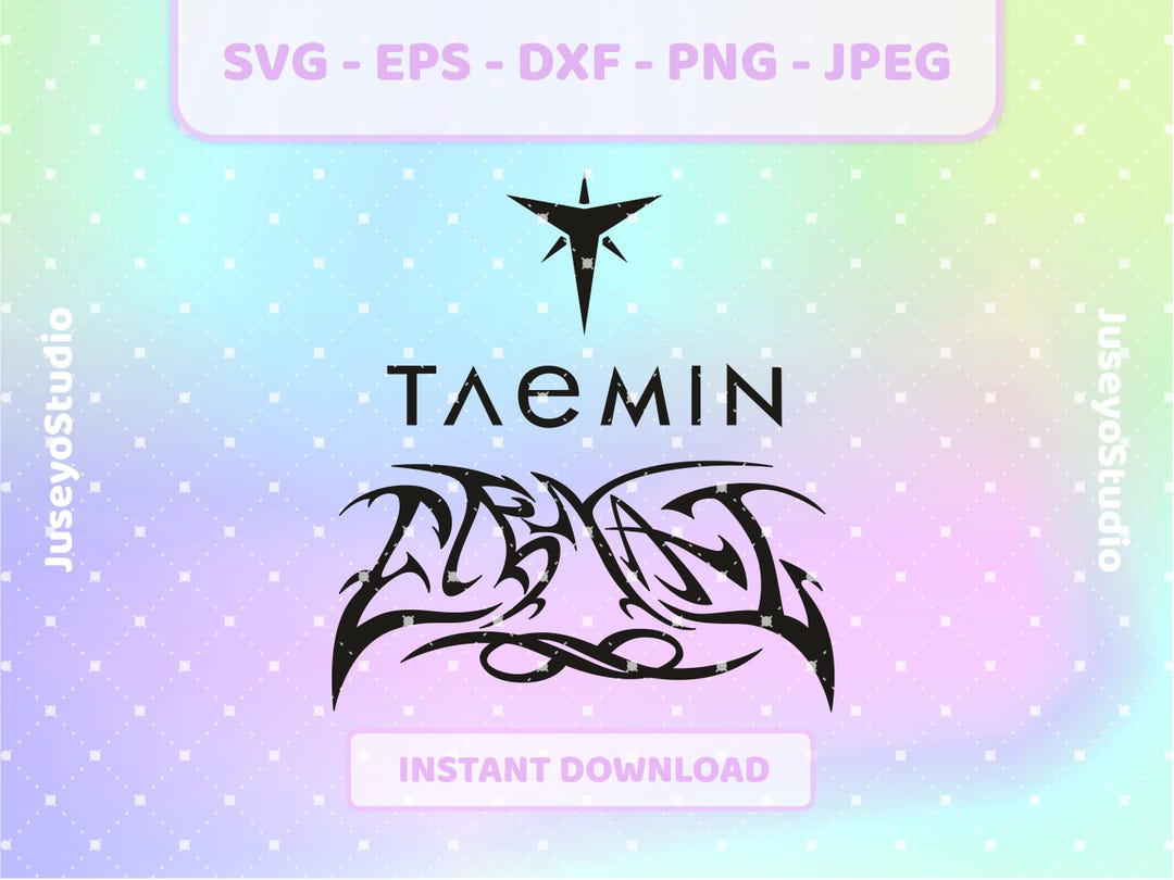 TAEMIN logo Eternal ornament kpop svg png, jpg, eps, dxf Taemin, Shinee ...