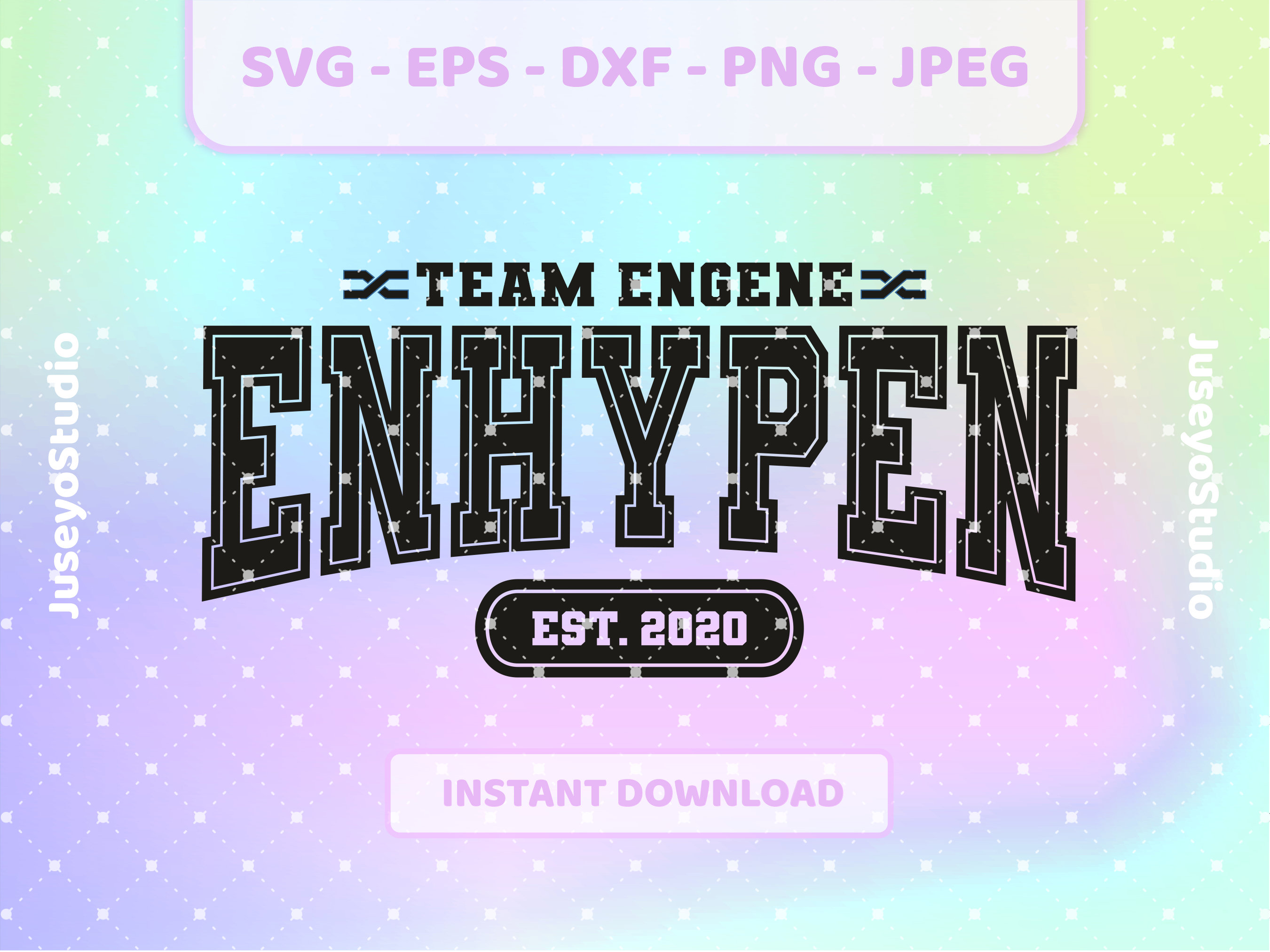 ENHYPEN Team Engene Logo K-pop Svg Png Jpg Eps Dxf - Etsy Hong Kong