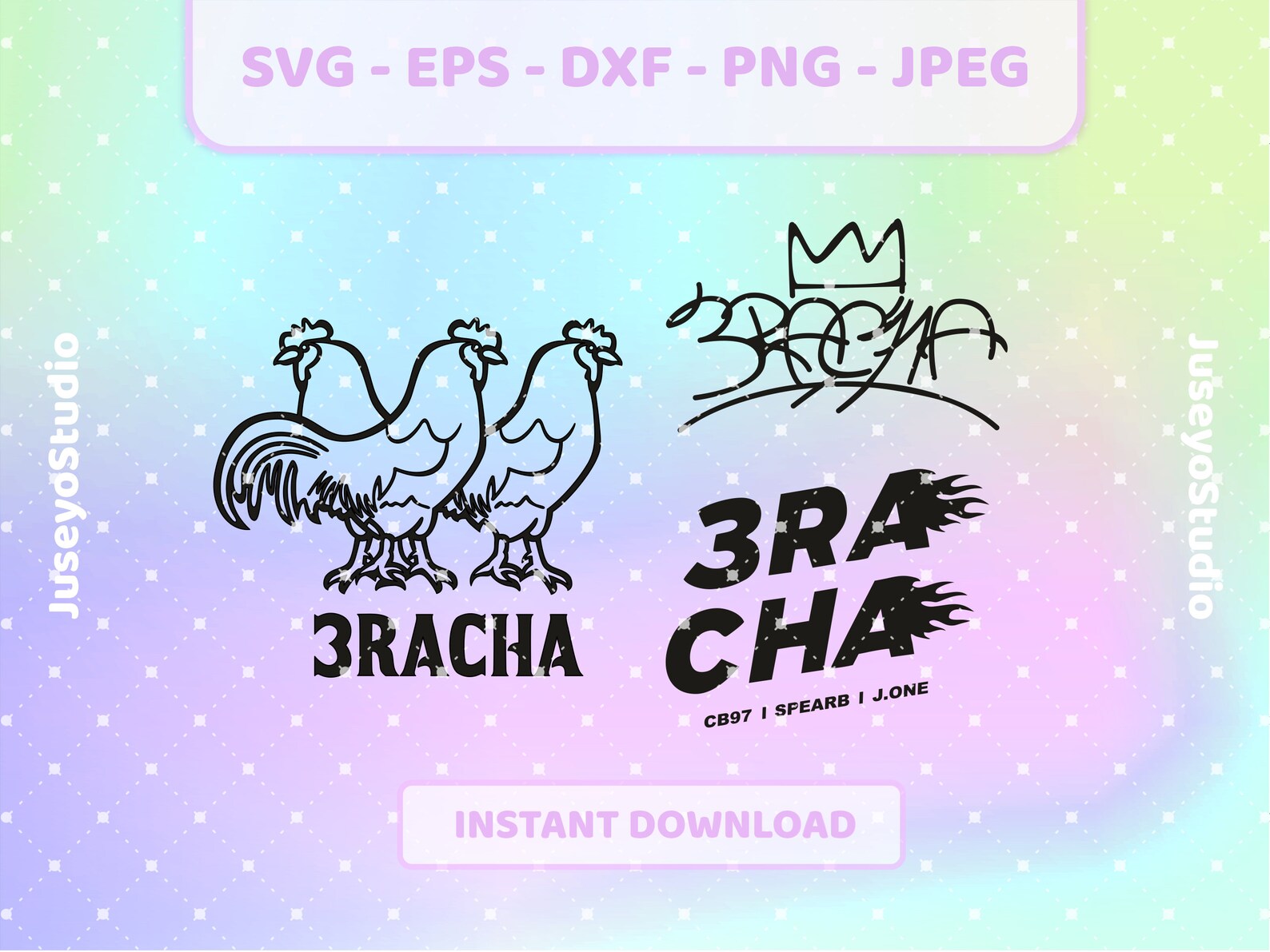 3RACHA Bangchan Changbin Han SKZ Logos Set Kpop Svg Png - Etsy