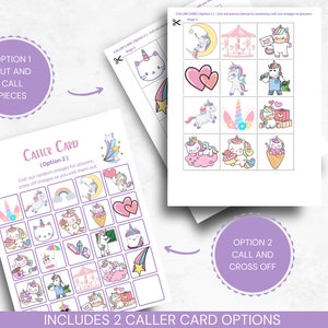 25 Unicorn Bingo Cards, Birthday Party Games, Printable Bingo, Girl ...
