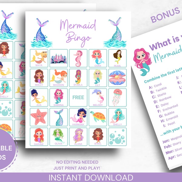 Mermaid Game - Etsy