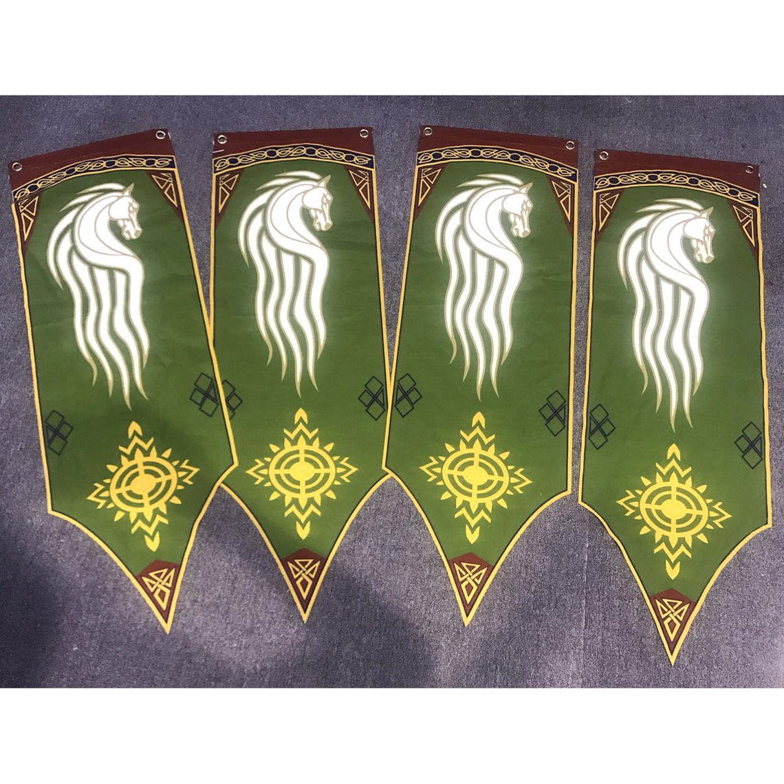 Lord of the Rings Flag Lotr Banner of Rohan Wall - Etsy