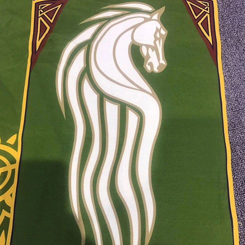 Lord of the Rings Flag Lotr Banner of Rohan Wall - Etsy