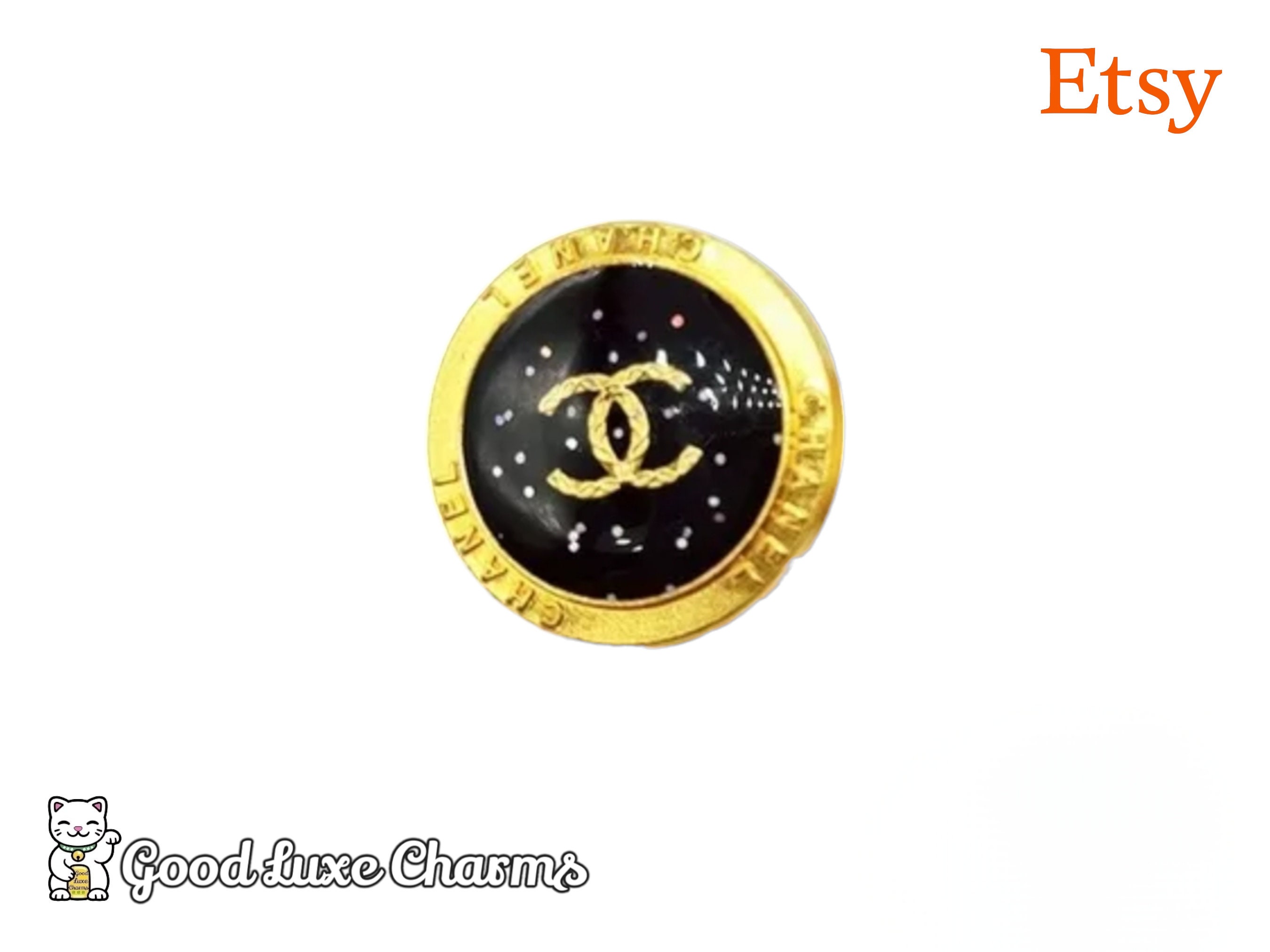 Designer Luxury Button Gold/black & Gold/white - Etsy