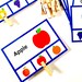 Matching Fruits Flash Cards , Memory Game, Printable Game for ...