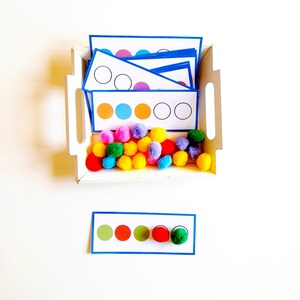 Printable Pattern Activity With Pompoms and Fine Motor Activities for ...