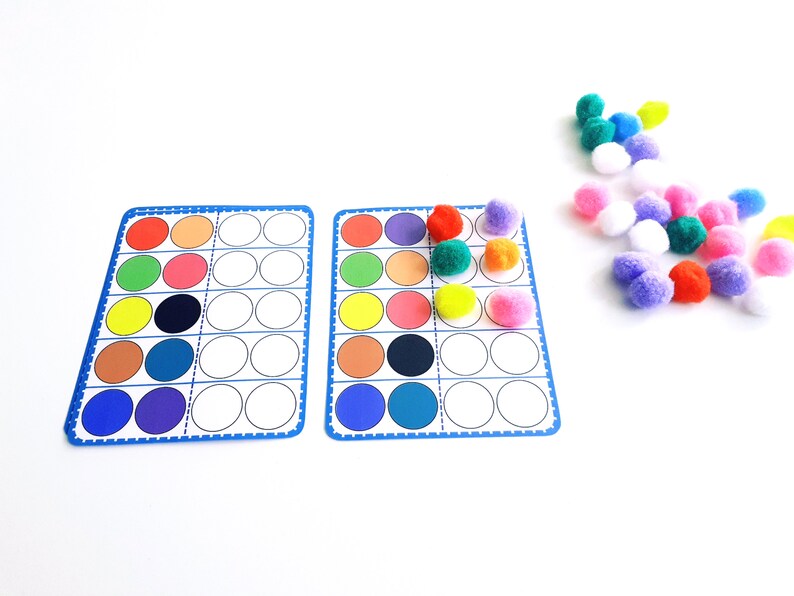 Color Matching Game, Fine Motor Skills - Etsy
