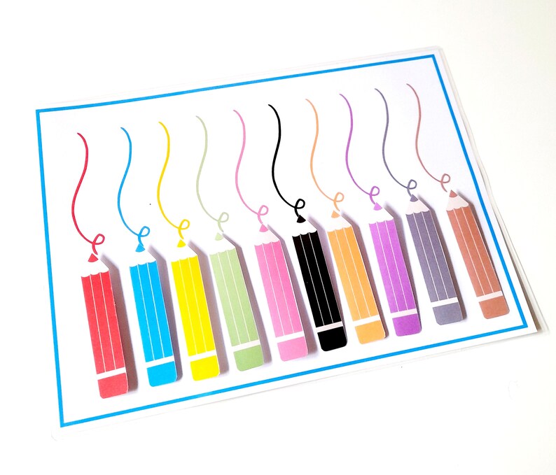 Printable Color Matching Activity for Toddlers and Preschoolers - Etsy