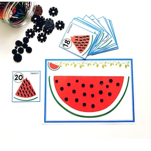 Watermelon Seed Counting Activity for Toddlers and Preschoolers, Learn ...