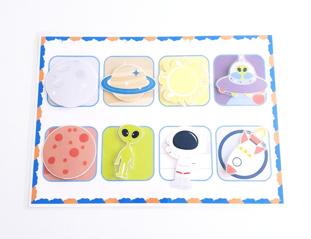 Space Matching Game, Matching Game, Fine Motor Skills, Space Matching ...