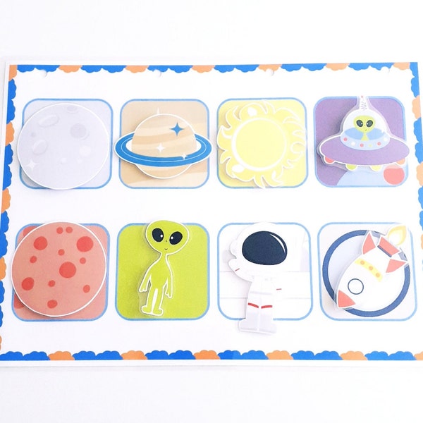 Space Matching Game - Etsy