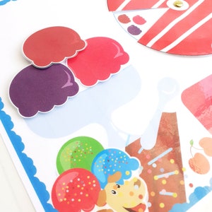 Build an Ice Cream From a Recipe, Ice Cream Play Menu, Printable Kids ...