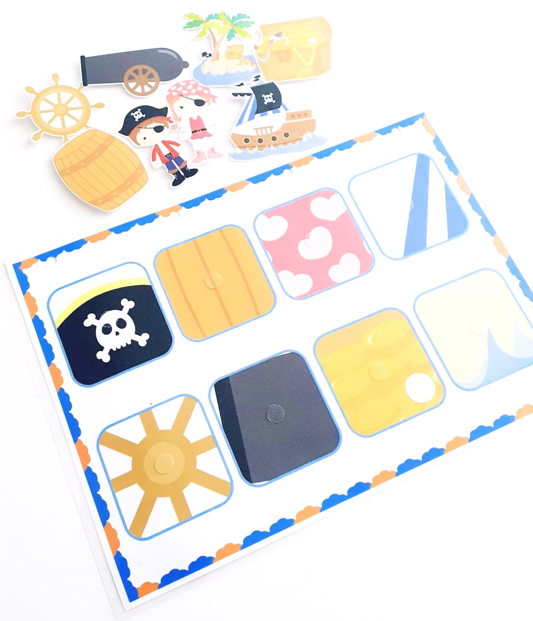 Pirate Matching Game Fine Motor Skills - Etsy