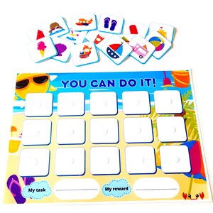 Summer Reward Chart, Printable Behavior Chart, Responsibility Chart ...