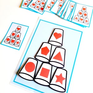 Printable Pattern Activity With Shapes - Etsy