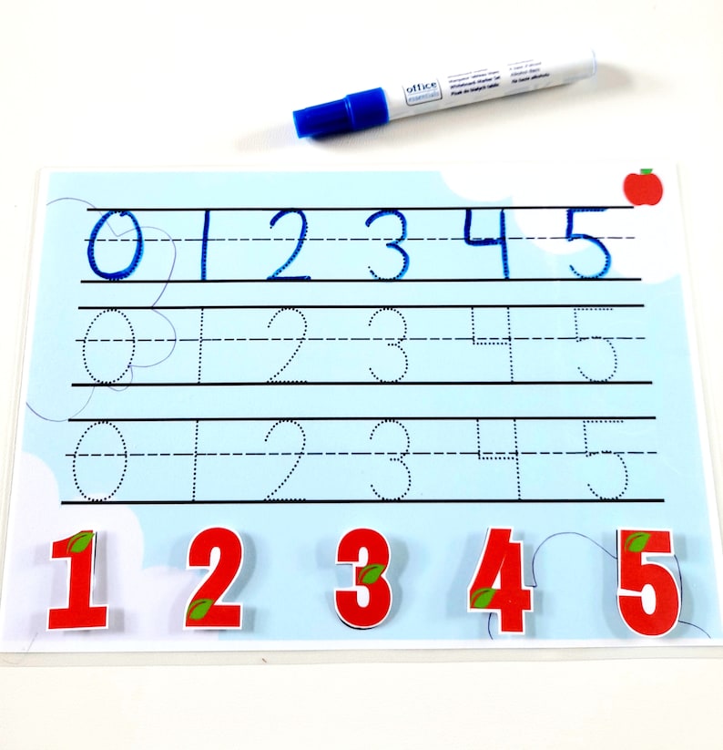 Apple Counting Activity, Preschool Counting, Kindergarten Worksheets ...