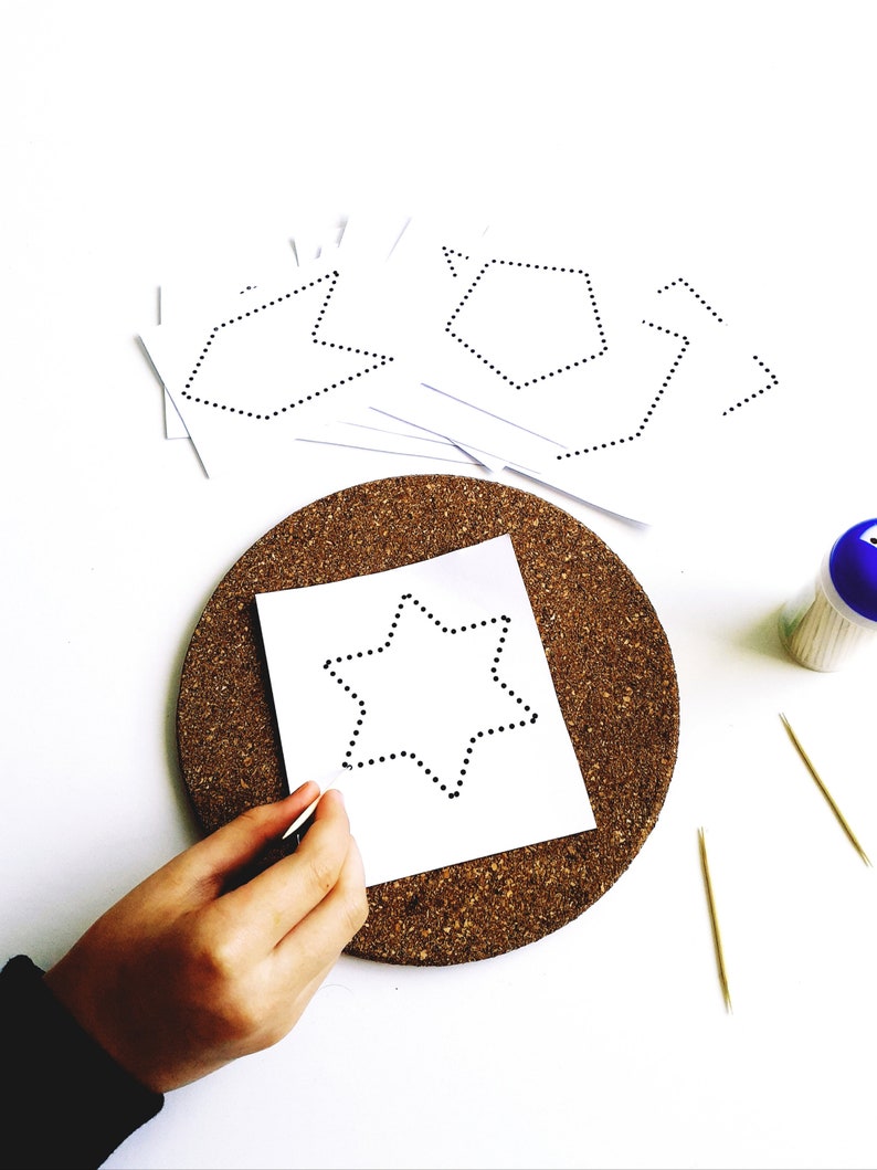 Shapes Pin Poking Activity and Fine Motor Skills - Etsy