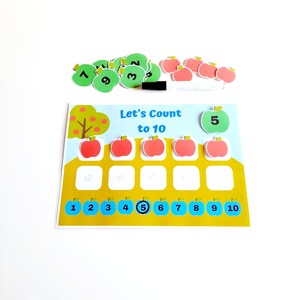 Apple Counting Activity Numbers 1 to 10 Count for Kids - Etsy
