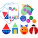 Shape Matching Game, Fine Motor Skills - Etsy