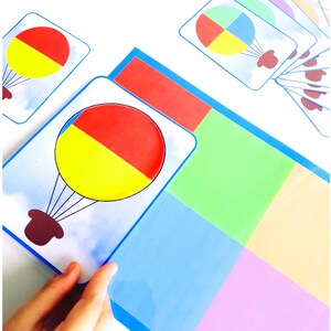 Hands on Montessori Activity, Color Matching Game, Fine Motor Skills ...