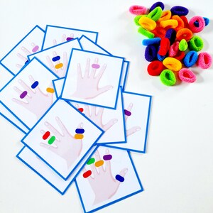 Finger Activity With Hair Ties Fine Motor Skills Homeschool - Etsy