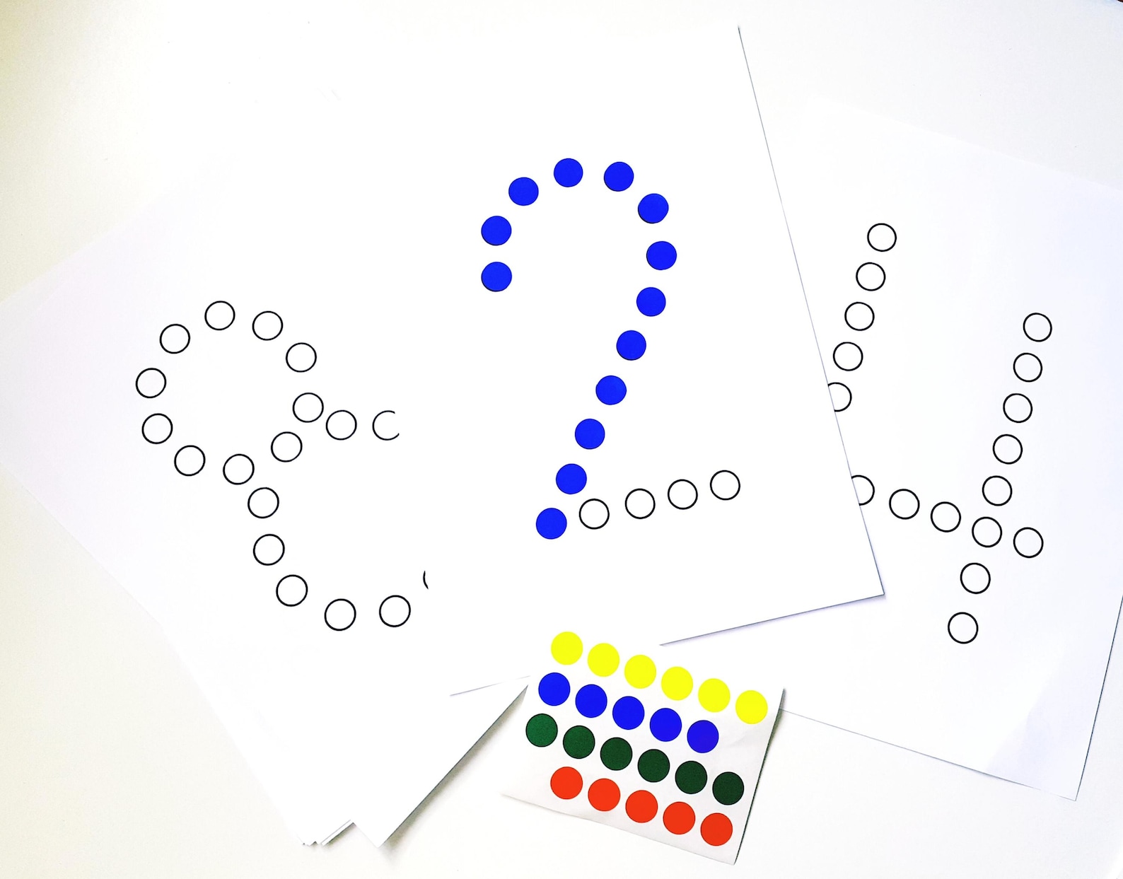 Number Dot Sticker Activity and Printable Learning Numbers. - Etsy