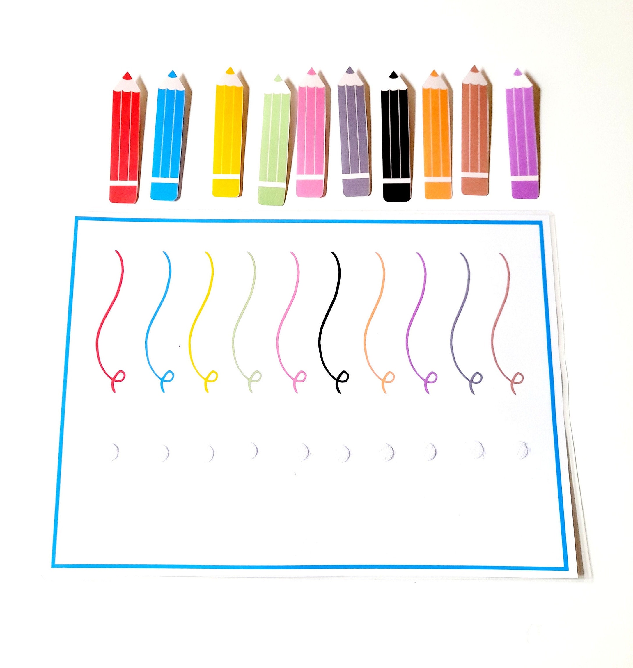 Printable Color Matching Activity for Toddlers and Preschoolers - Etsy