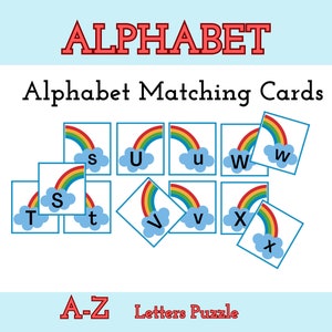 Alphabet Matching Cards, Alphabet Matching Game, Beginning Sounds ...