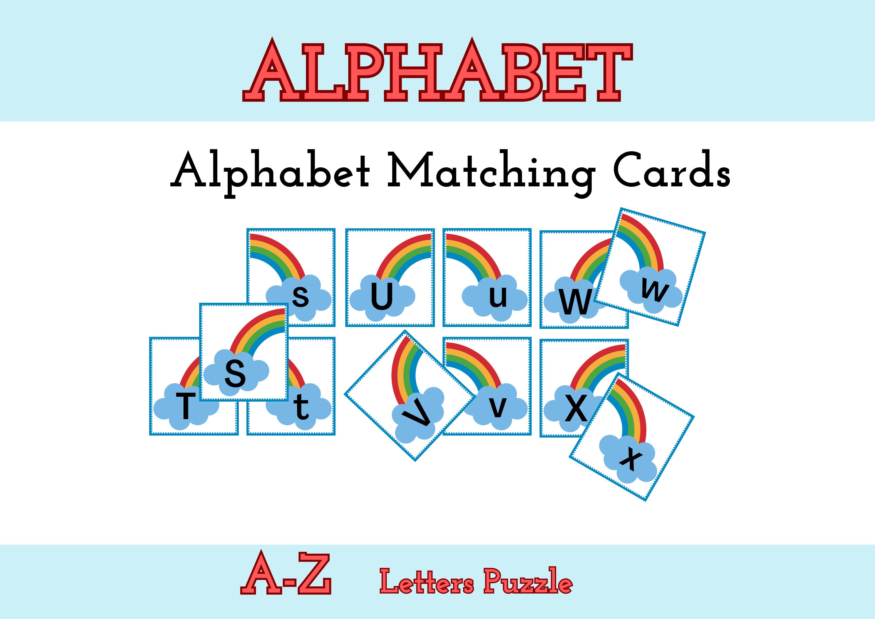 Alphabet Matching Cards, Alphabet Matching Game, Beginning Sounds ...