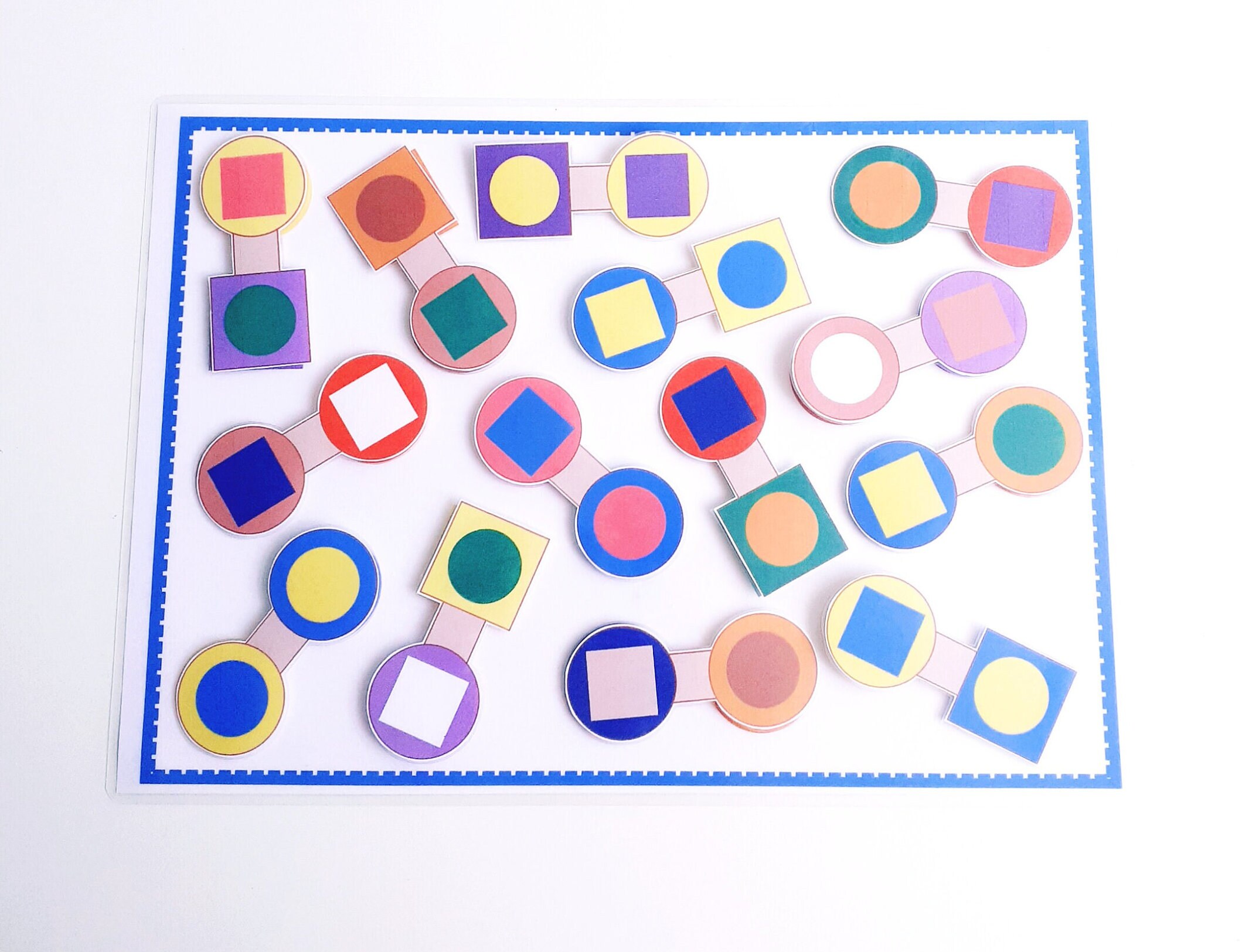 Shape Matching Activity Shape Matching Game Fine Motor - Etsy