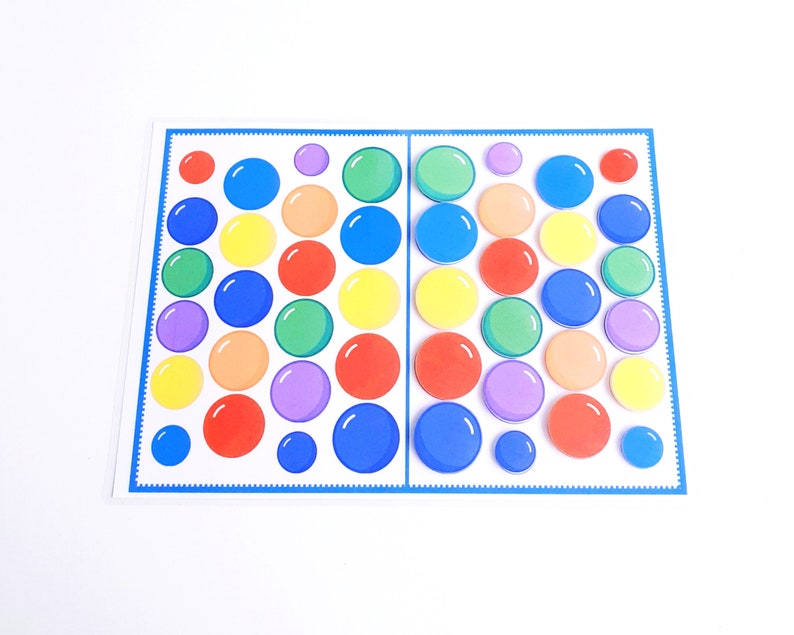 Symmetry Activity, Symmetry Pattern Activities, Color Matching Game - Etsy